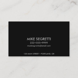 Black Background Orange Flames Fire Business Card | Zazzle