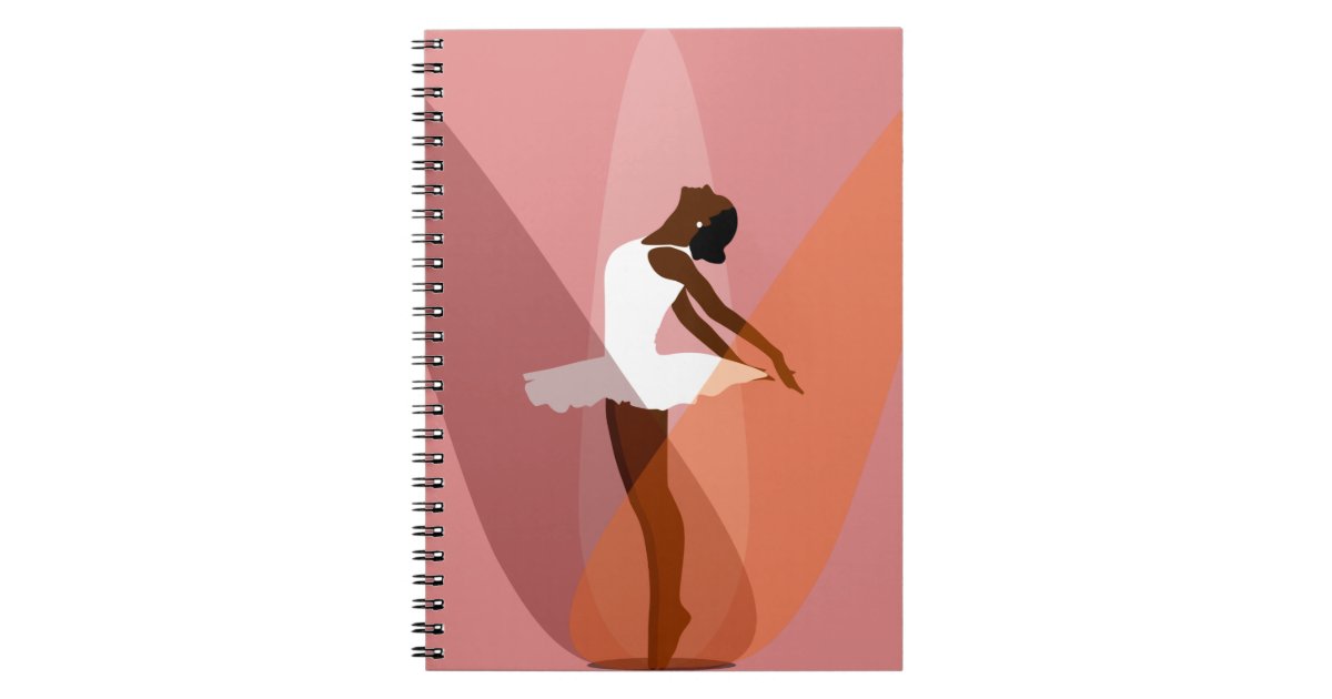 Black ballerina American African ballet Notebook | Zazzle