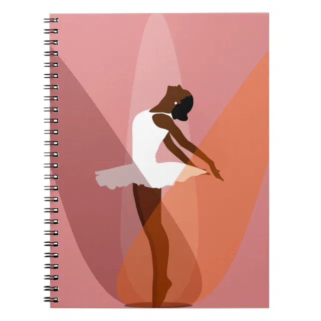 Black ballerina American African ballet Notebook | Zazzle