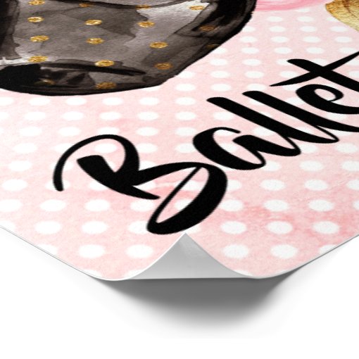 Black Ballet Slippers Poster | Zazzle