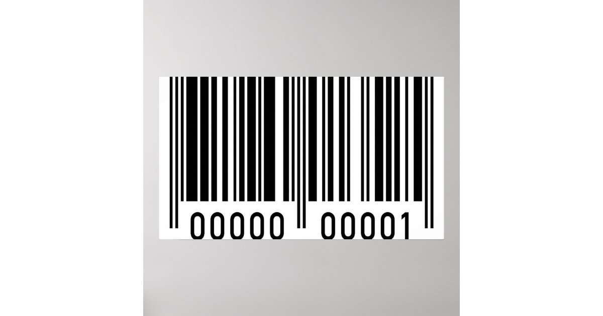 Black Barcode Poster | Zazzle