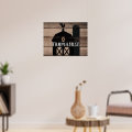 Black Barn Brown Wood Rustic Farmhouse Country Art Poster | Zazzle