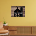 Black Barn Brown Wood Rustic Farmhouse Country Art Poster | Zazzle