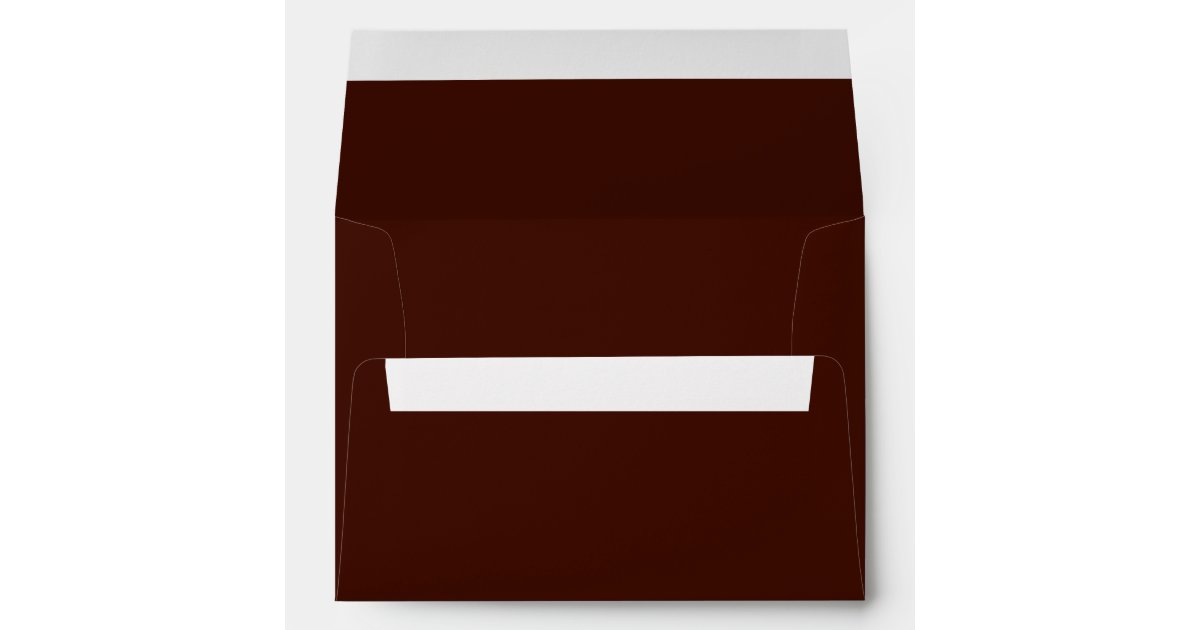 Black bean (solid color) envelope | Zazzle