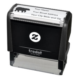 Black Bear Address Self-inking Stamp | Zazzle
