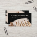Black Beige Pottery Ceramic Clay Business Card | Zazzle