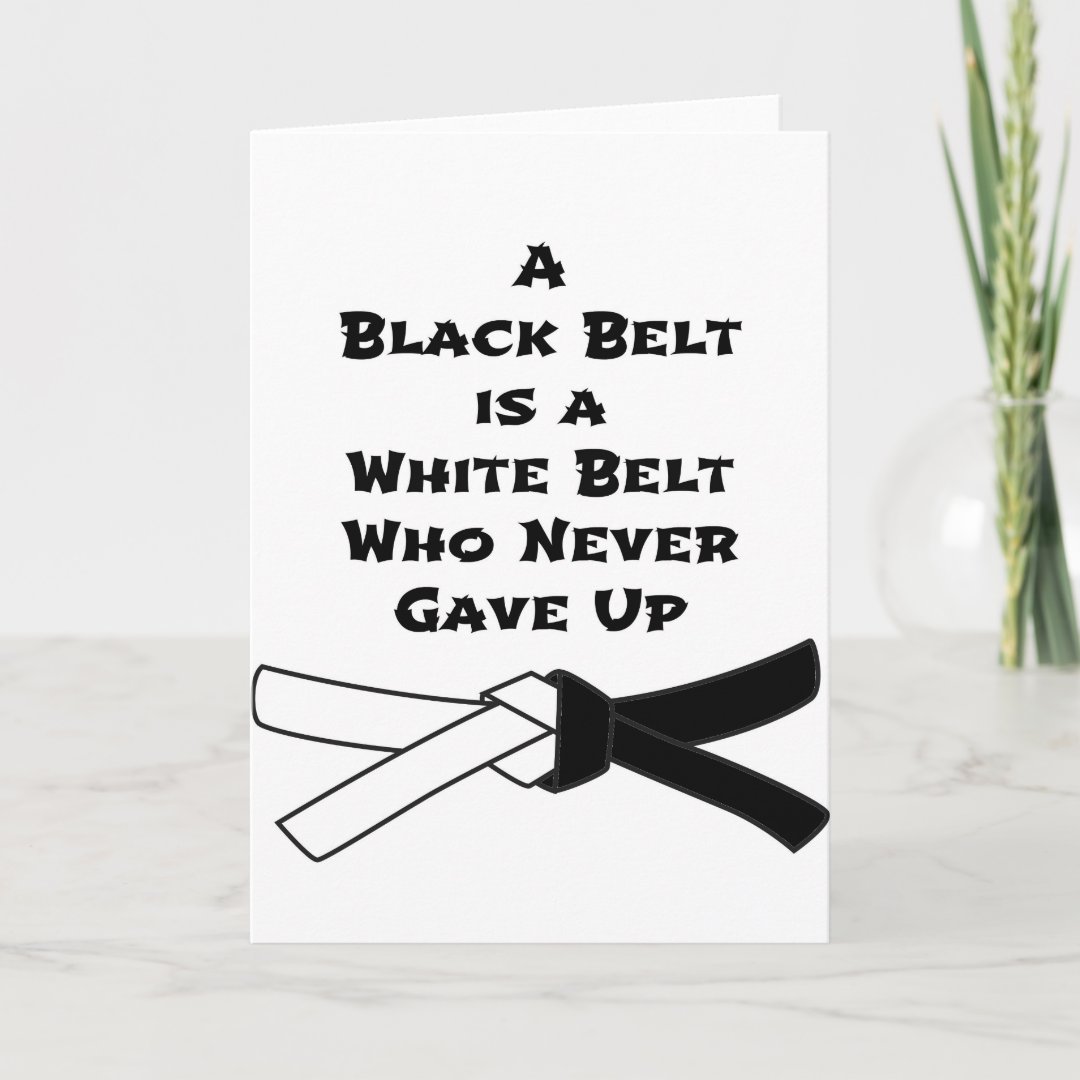 Black Belt Card | Zazzle