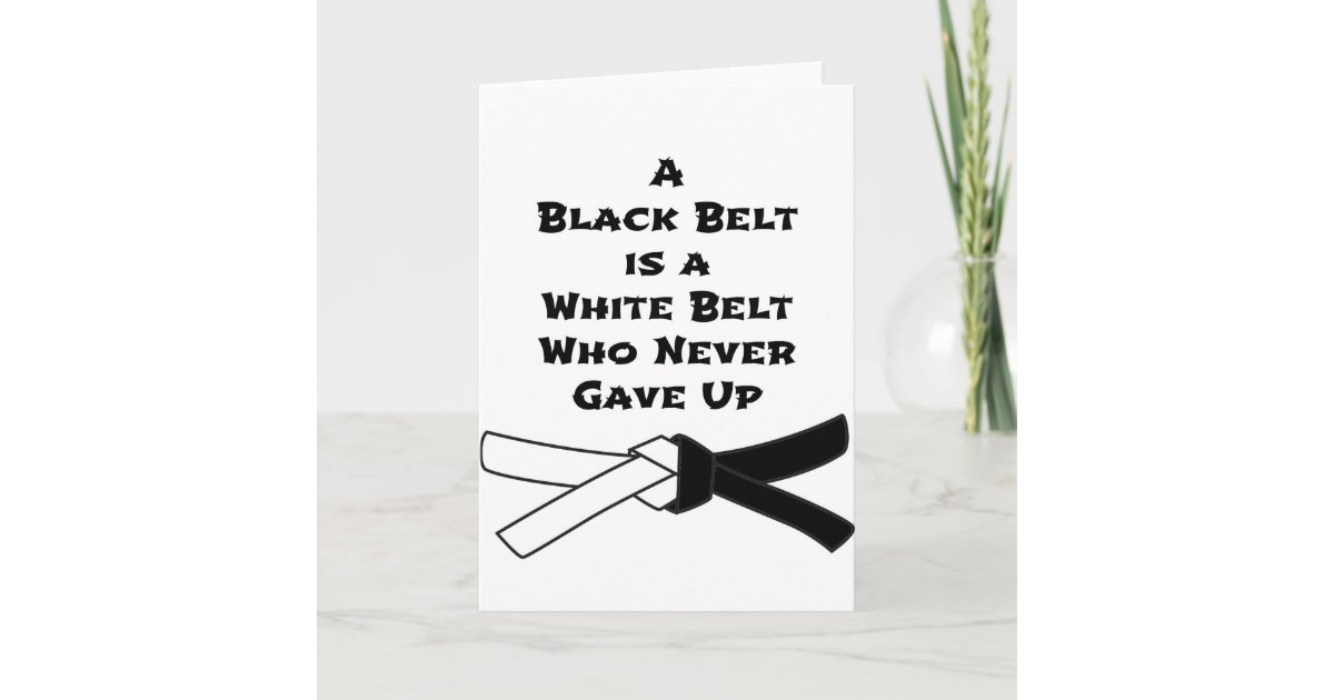 Black Belt Card | Zazzle