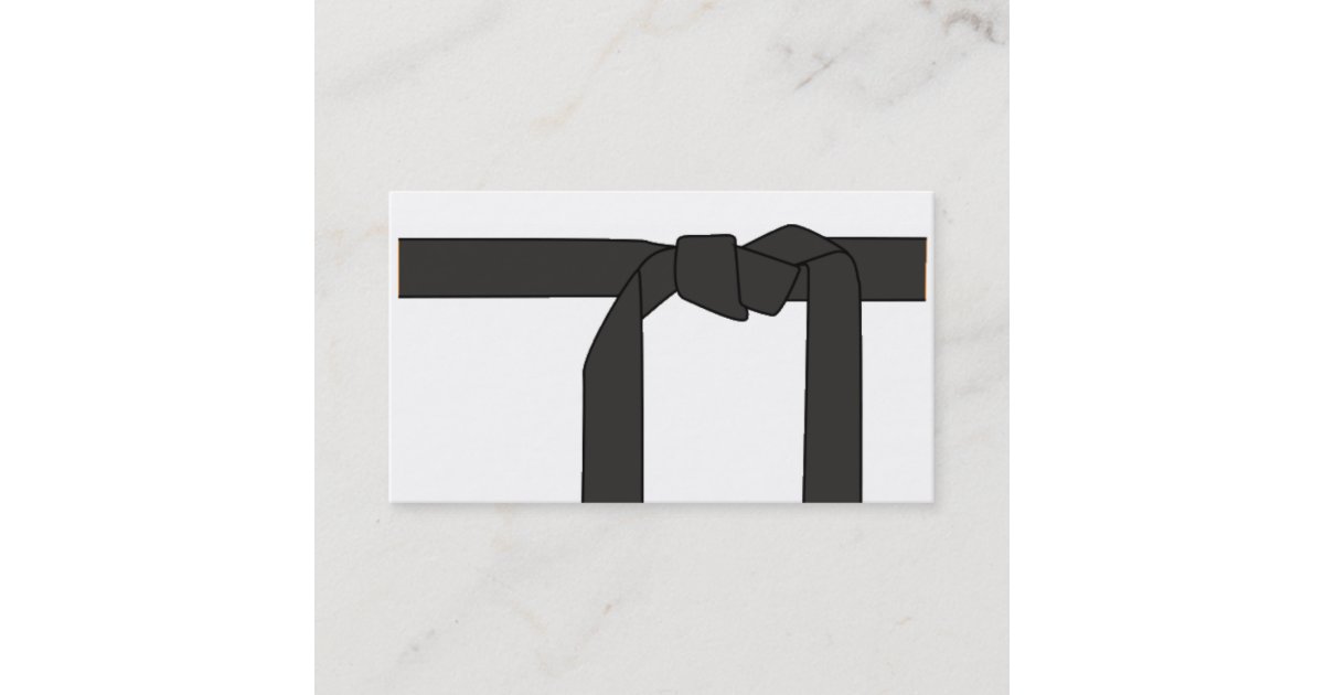 Black Belt/Karate Instructor Business Card | Zazzle