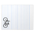 Black Bike Route Notepad | Zazzle