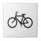 Black Bike Route Tile | Zazzle