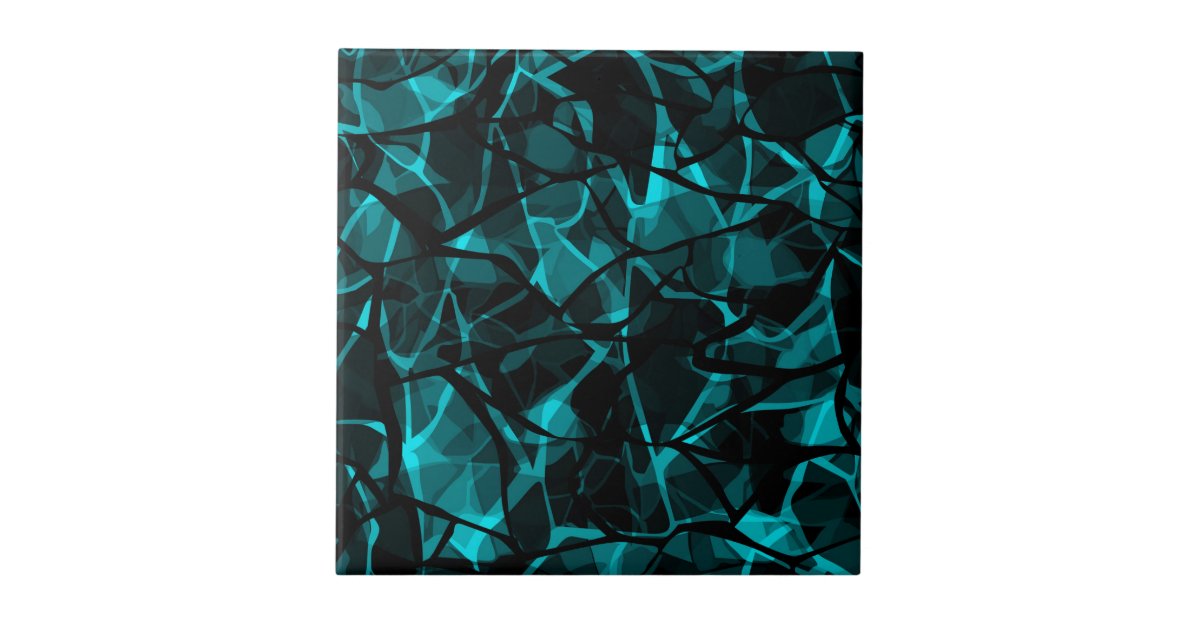 Black blue ceramic tile | Zazzle