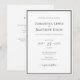 Black Border Elegant Formal All In One Wedding Invitation | Zazzle
