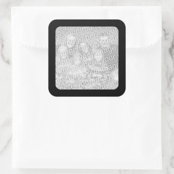 Black Border Photo Sticker | Zazzle