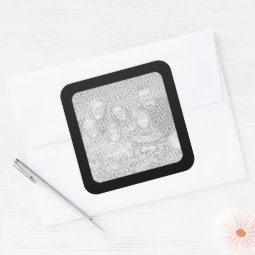 Black Border Photo Sticker | Zazzle