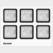 Black Border Photo Sticker | Zazzle