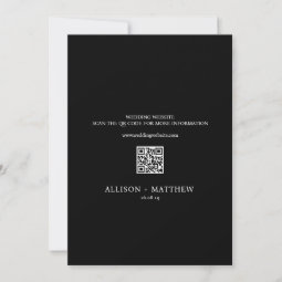 Black border simple unique wedding invitation | Zazzle
