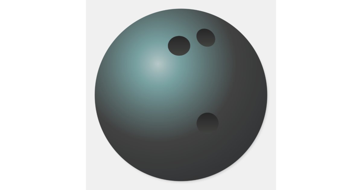 Black Bowling Ball Stickers | Zazzle