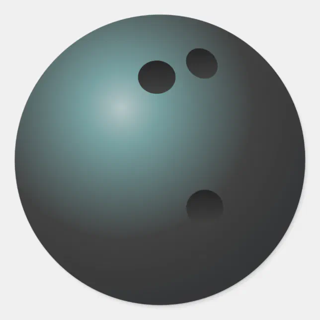 Black Bowling Ball Stickers | Zazzle