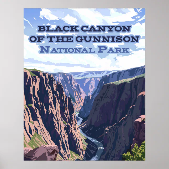 Black Canyon of the Gunnison National Park CO Poster | Zazzle