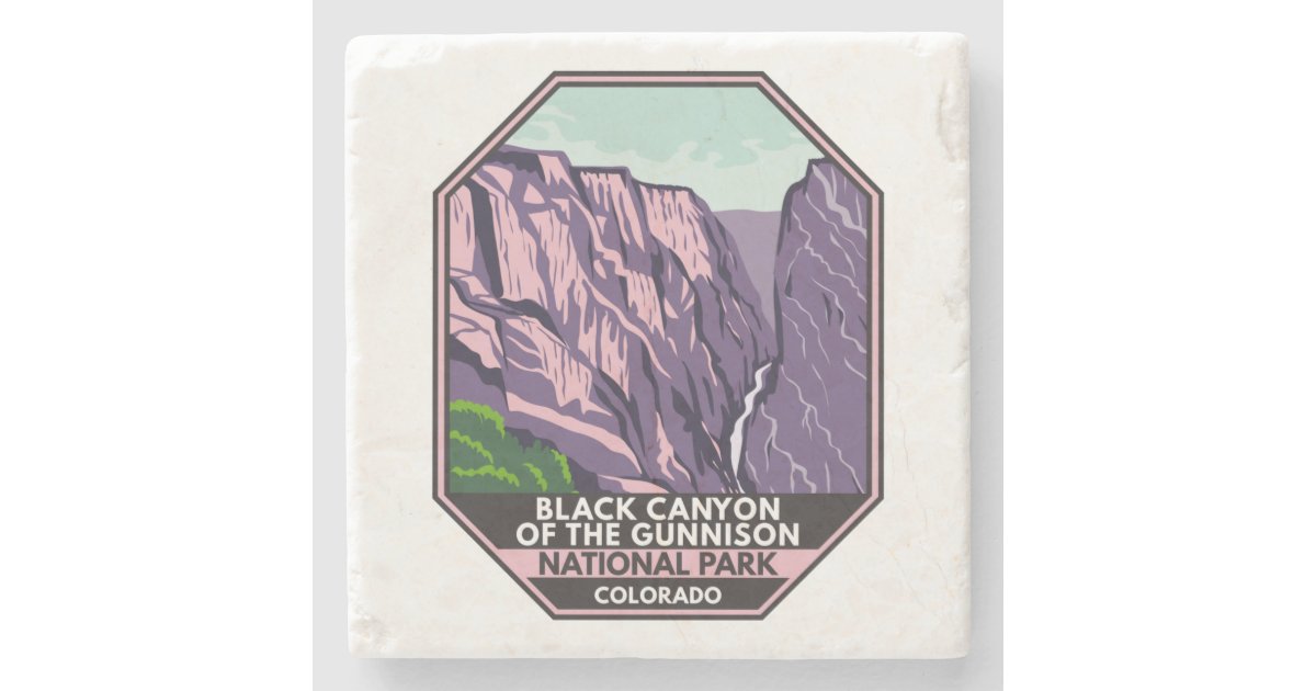 Black Canyon Of The Gunnison National Park Vintage Stone Coaster | Zazzle
