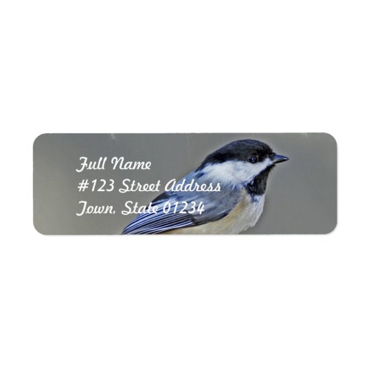 Black Capped Chickadee Mailing Labels | Zazzle.com