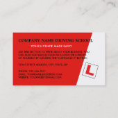 Black Car Logo, Driving School, Instructor Business Card | Zazzle