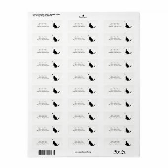 Black Cat Address Labels | Zazzle
