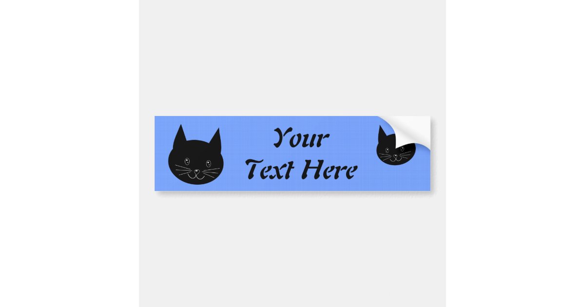 Black Cat Bumper Sticker | Zazzle