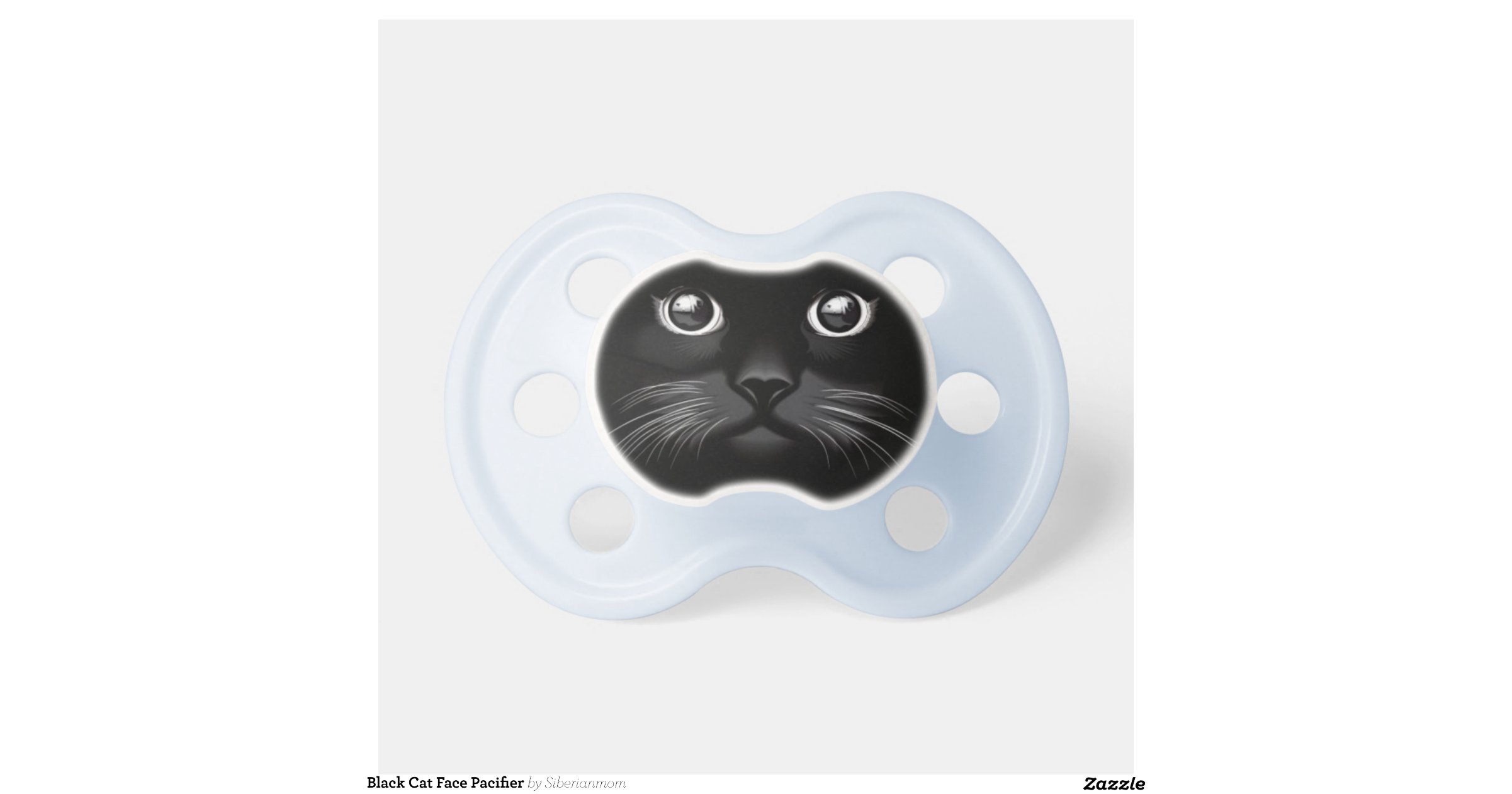 black_cat_face_pacifier_booginhead_pacifier ...