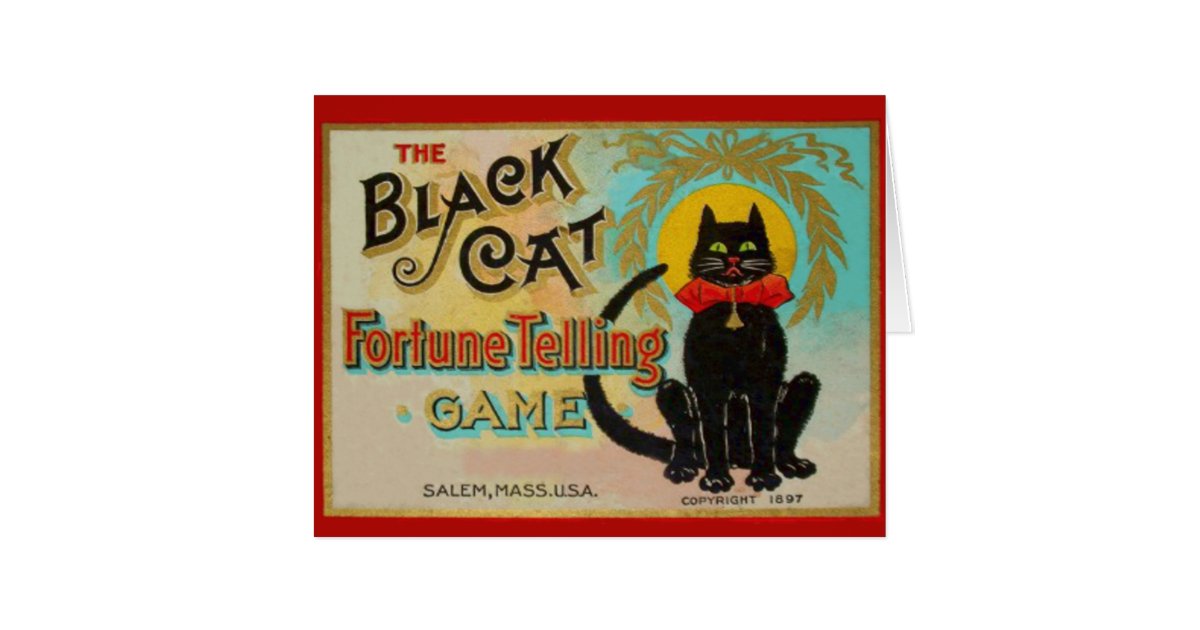 Black Cat Fortune Telling Game | Zazzle