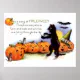 Black Cat Halloween Poster Print | Zazzle