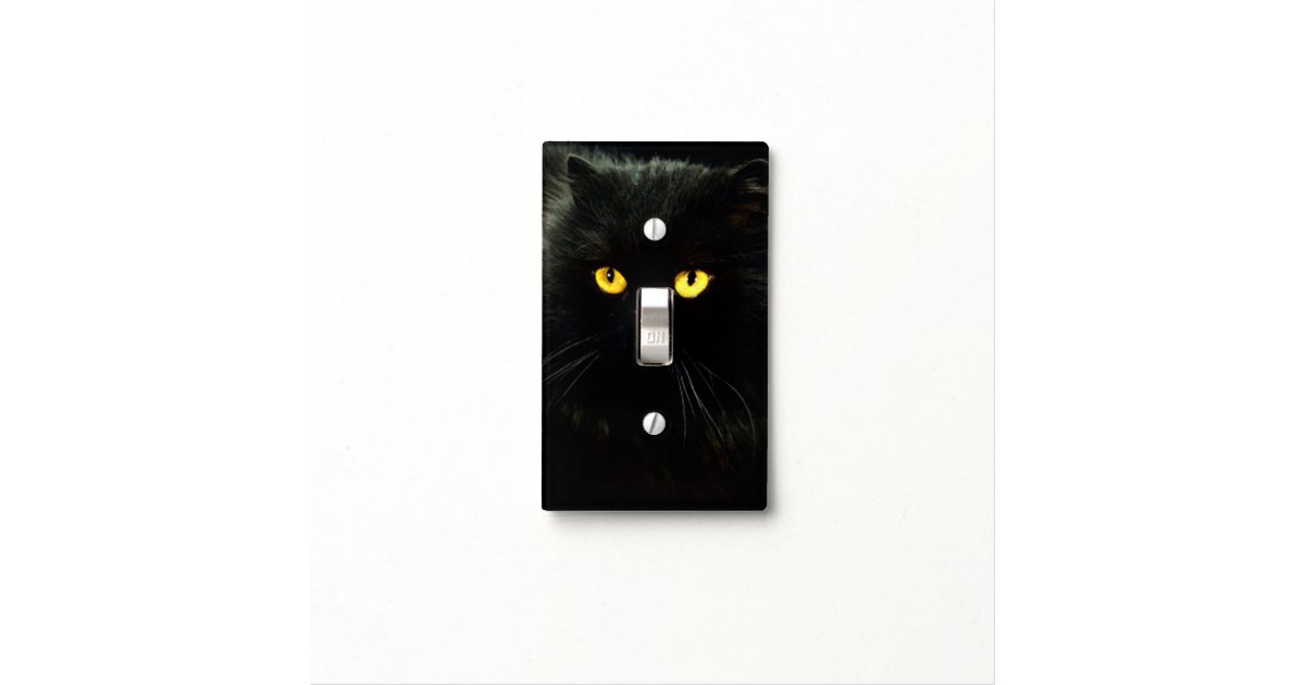 Black Cat Light Switch Cover | Zazzle