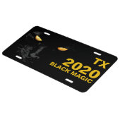 Black Cat Magic stunning customizable License Plate | Zazzle