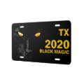 Black Cat Magic stunning customizable License Plate | Zazzle