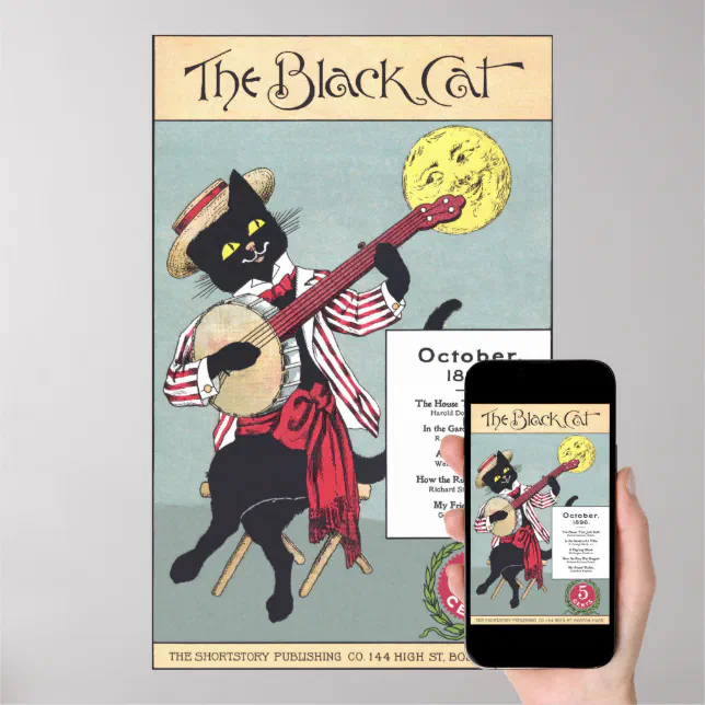 Black Cat Poster | Zazzle