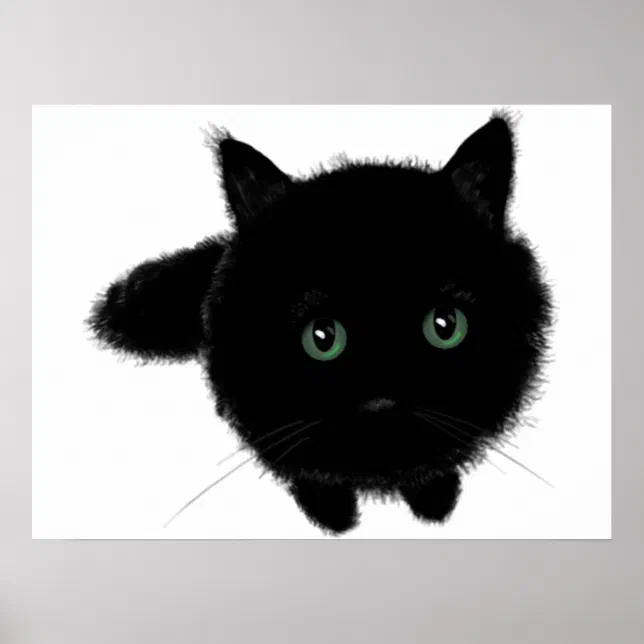 Black Cat Poster | Zazzle