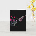 Black Cat Skeleton Hand Boop Valentine's Day Pet O Card | Zazzle