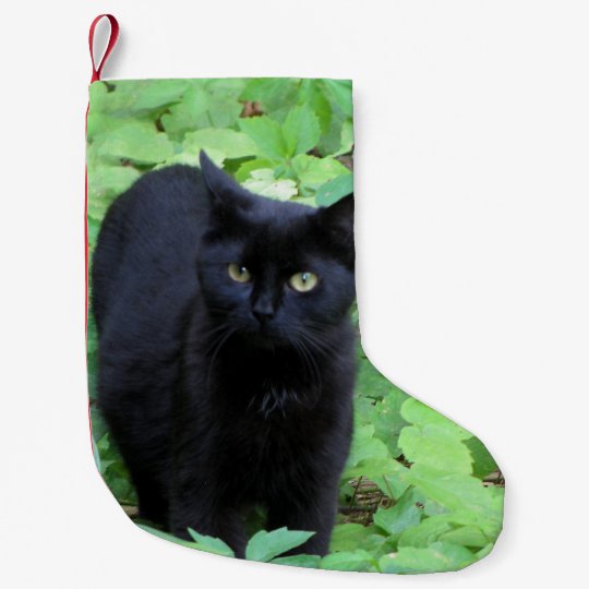 Black Cat Small Christmas Stocking | Zazzle.com
