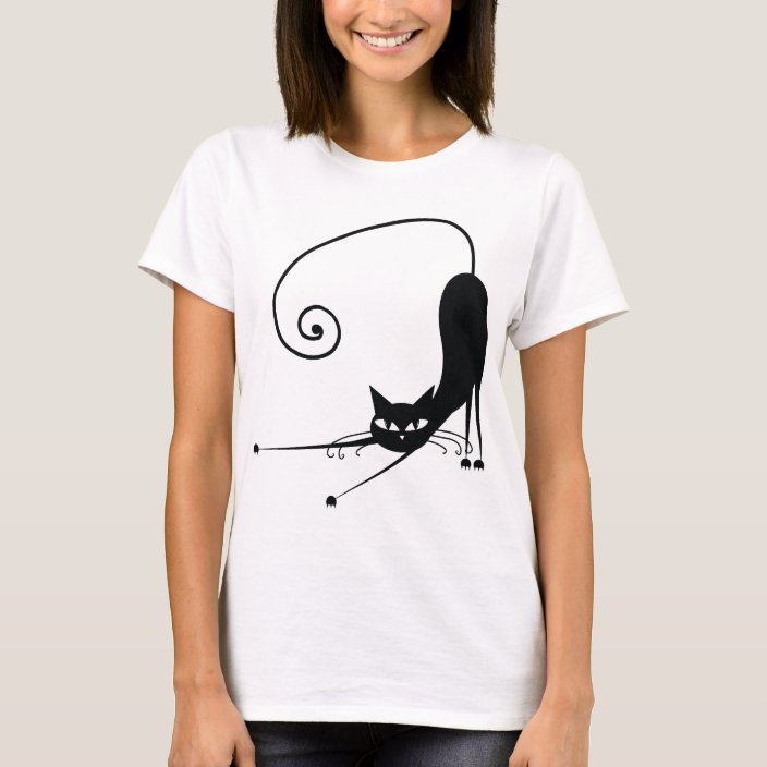 Black Cat T-Shirt | Zazzle.com