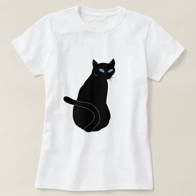 Black Cat T-Shirt | Zazzle