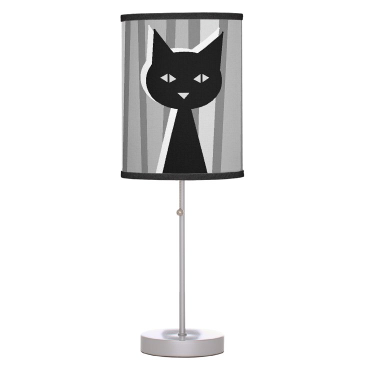 Black Cat Table Lamp | Zazzle