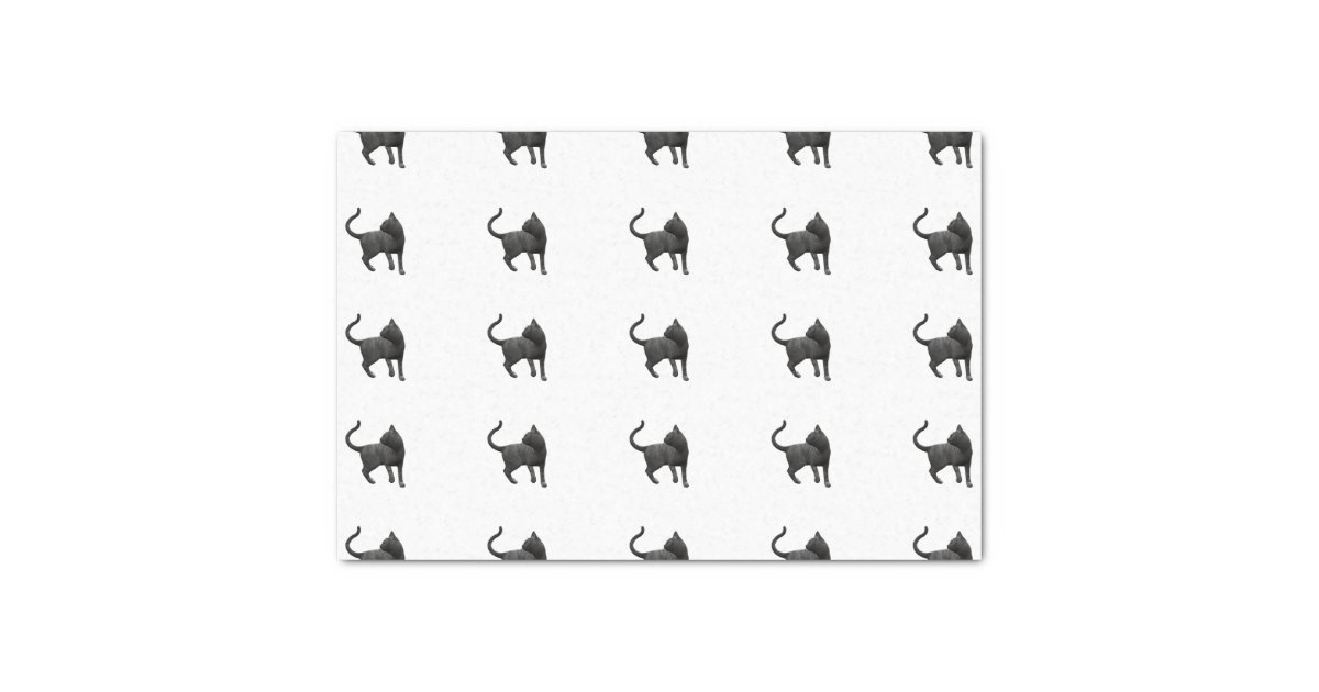 Black Cat Tissue Paper | Zazzle