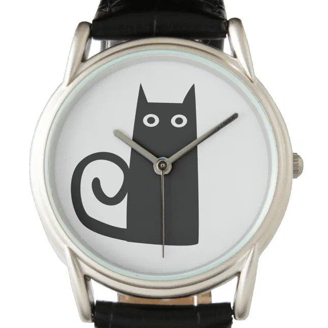 Black Cat Watch | Zazzle