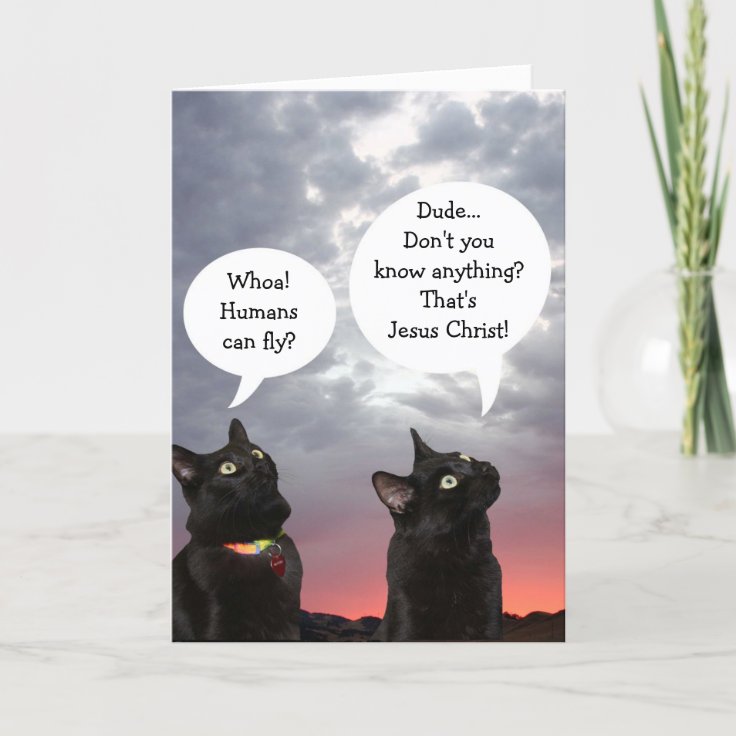 Black Cats Easter Card | Zazzle