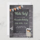 Black Chalkboard Math Formulas Birthday Party Invitation | Zazzle