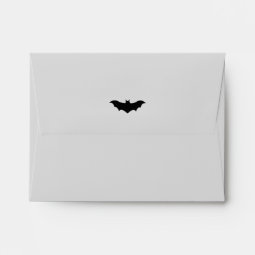 Black Chandelier and Bats RSVP Envelope | Zazzle