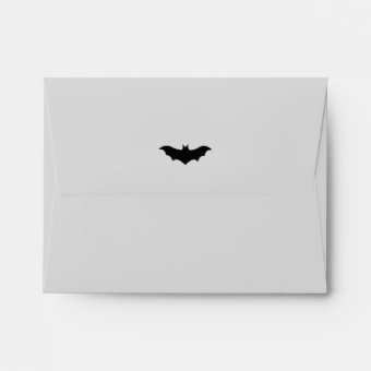 Black Chandelier and Bats RSVP Envelope | Zazzle