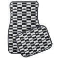 Black Checkerboard Mini Cooper Car Floor Mat | Zazzle
