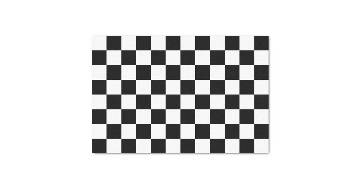 Black Checkered Tissue Paper | Zazzle
